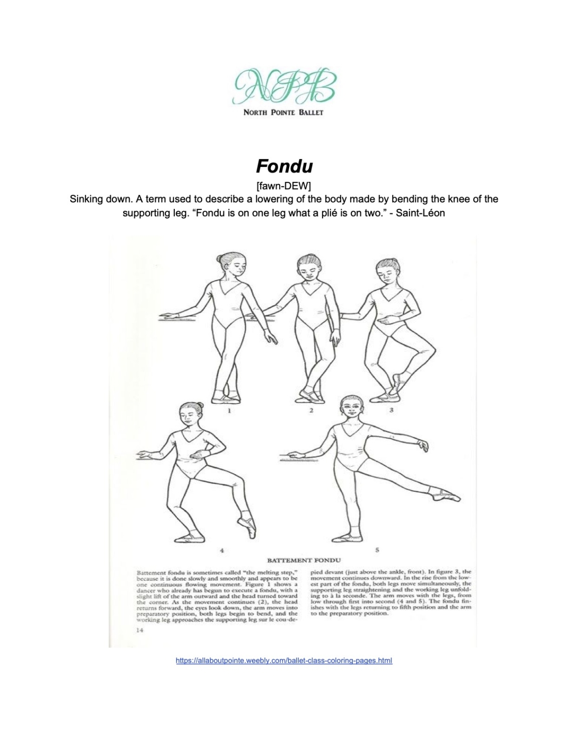 Ballet Word of the Week - North Pointe Ballet